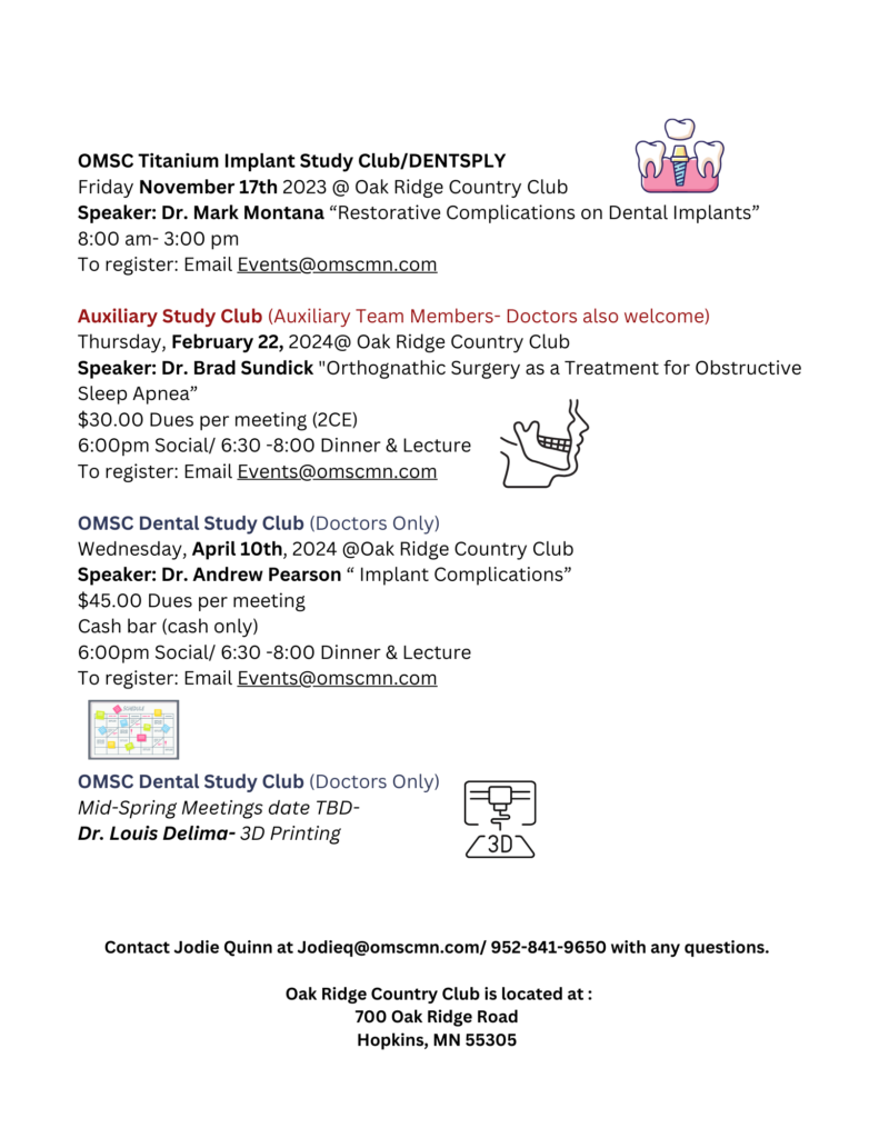 Study Club - Oral & Maxillofacial Surgical Consultants, P. A.